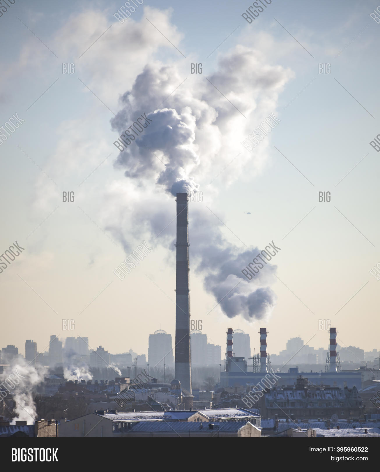 Smoke Chimneys Above Image & Photo (Free Trial) | Bigstock