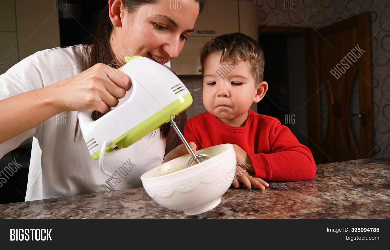 Mother Child Stir Image & Photo (Free Trial) | Bigstock