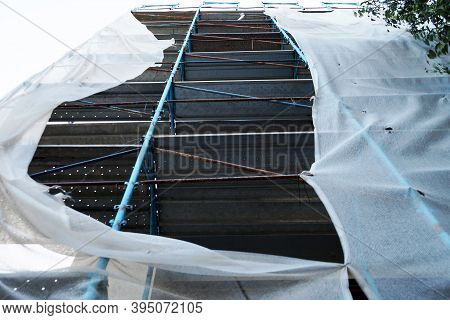 Scaffolding Covered Image & Photo (Free Trial) | Bigstock