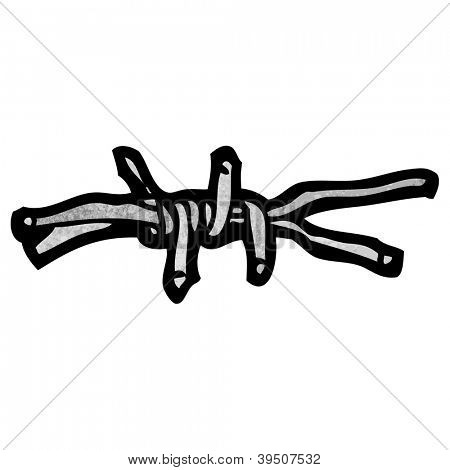 Barbed Wire Cartoon Vector & Photo (Free Trial) | Bigstock