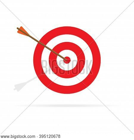 Red Aim , Arrow Icon Vector & Photo (Free Trial) | Bigstock