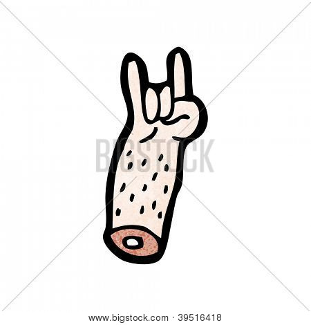 Cartoon Rock Hand Vector & Photo (Free Trial) | Bigstock