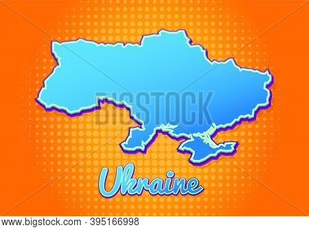 Retro Map Ukraine Vector & Photo (Free Trial) | Bigstock