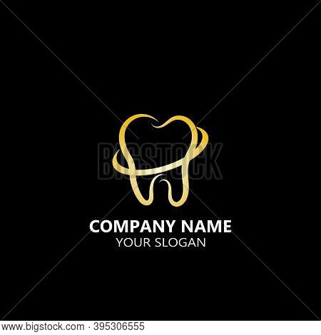 Gold Tooth Logo Vector & Photo (Free Trial) | Bigstock