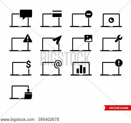 Laptop Status Icon Vector & Photo (Free Trial) | Bigstock