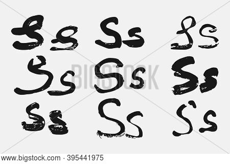 Letter S Written By Vector & Photo (Free Trial) | Bigstock