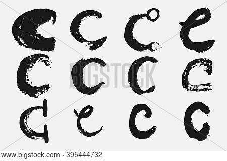 Letter C Written By Vector & Photo (Free Trial) | Bigstock