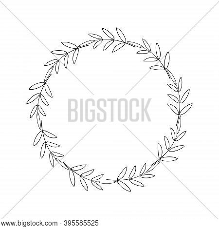 Simple Round Wreath Vector & Photo (Free Trial) | Bigstock