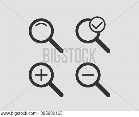 Zoom Icon Vector. Set Vector & Photo (Free Trial) | Bigstock