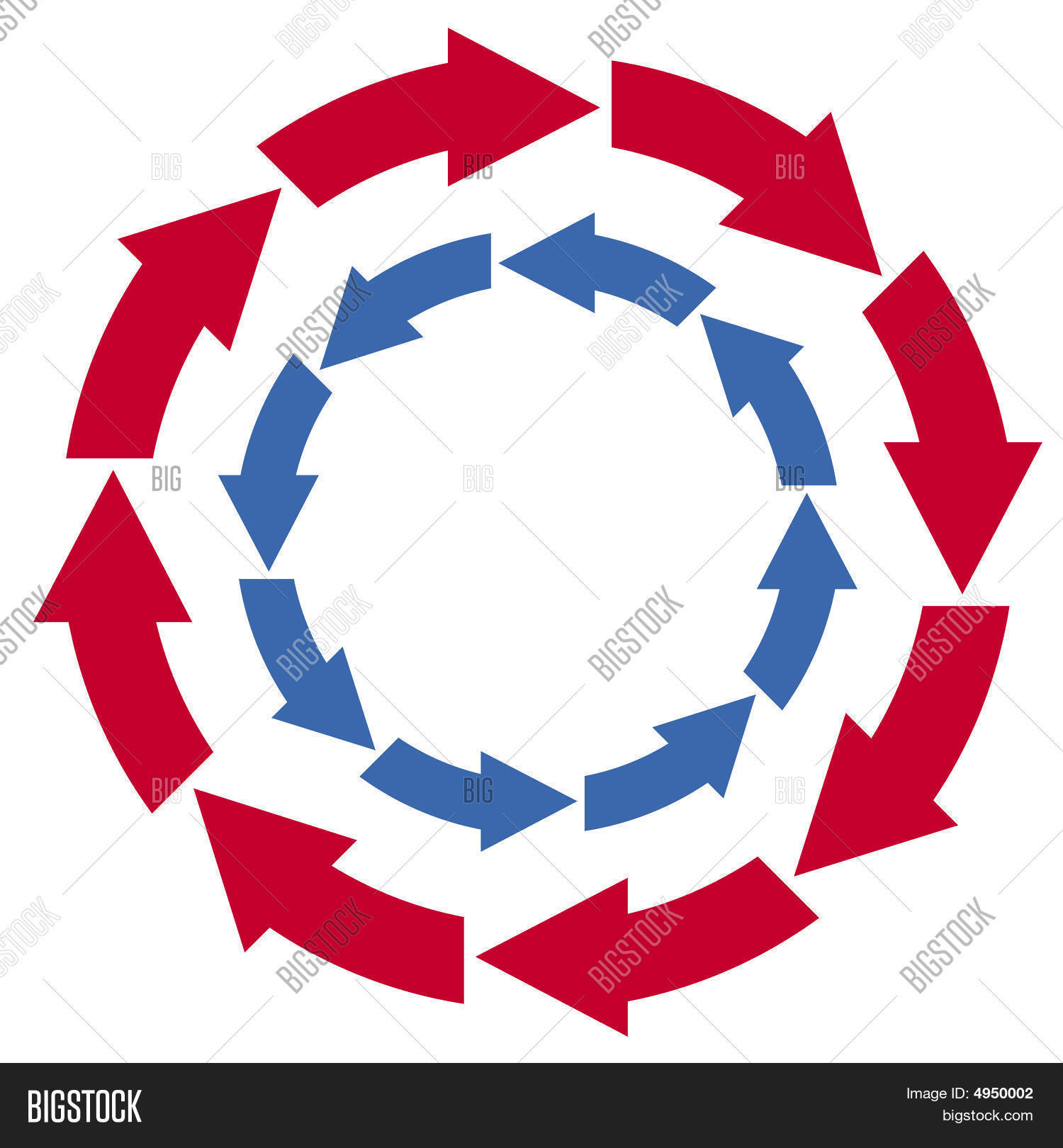 Red Blue Circle Arrows Image & Photo (Free Trial) | Bigstock