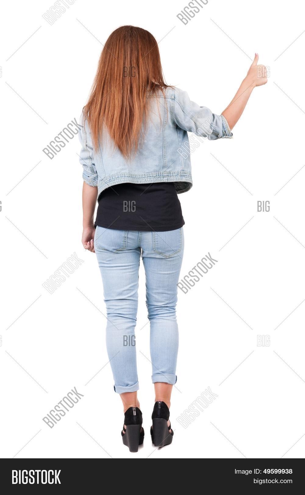 Back View Woman Thumbs Image & Photo (Free Trial) | Bigstock