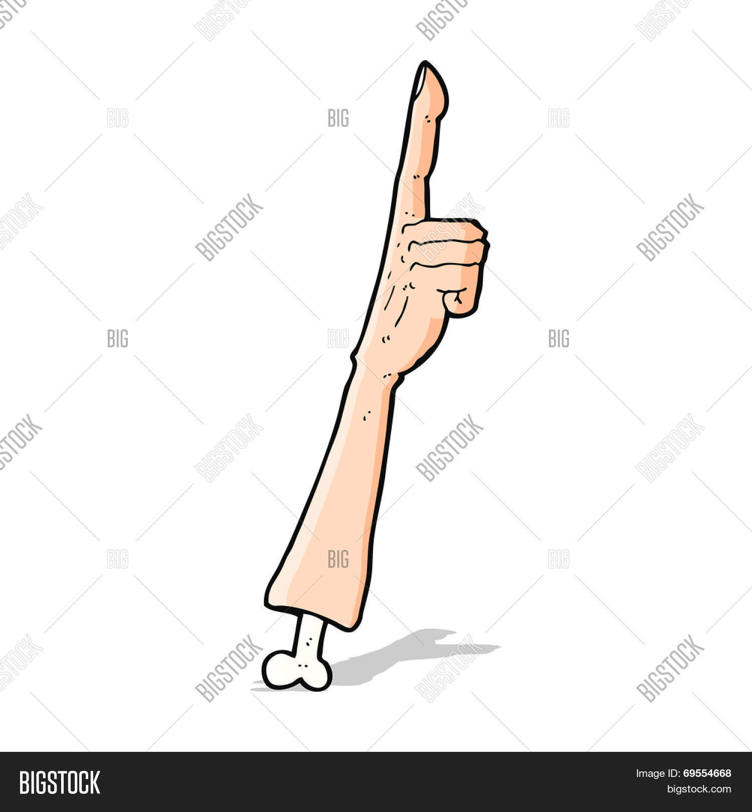 Cartoon Pointing Arm Image & Photo (Free Trial) | Bigstock