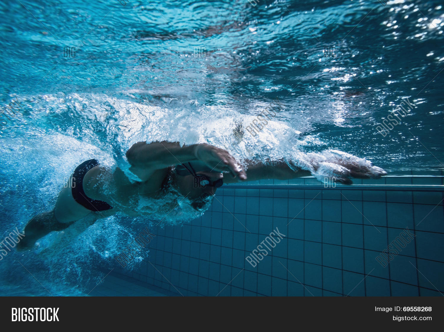 Fit Swimmer Training Image & Photo (Free Trial) | Bigstock