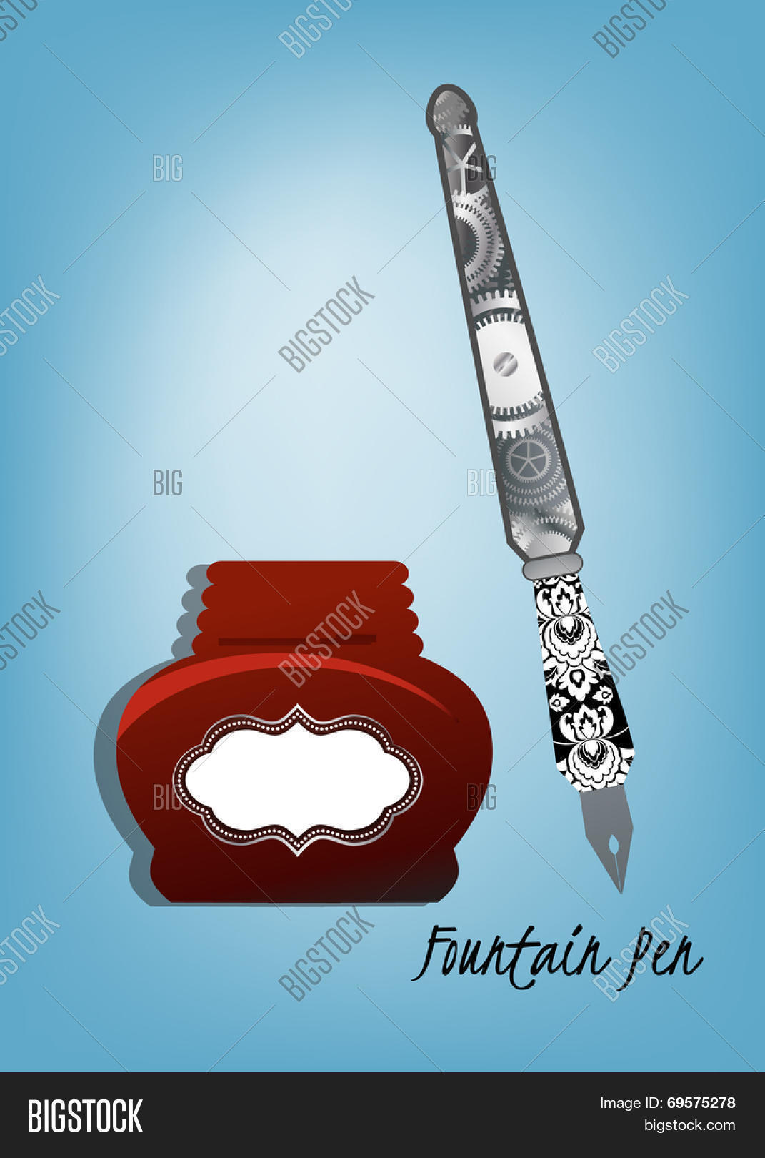 Old-fashioned Pen Ink Vector & Photo (Free Trial) | Bigstock
