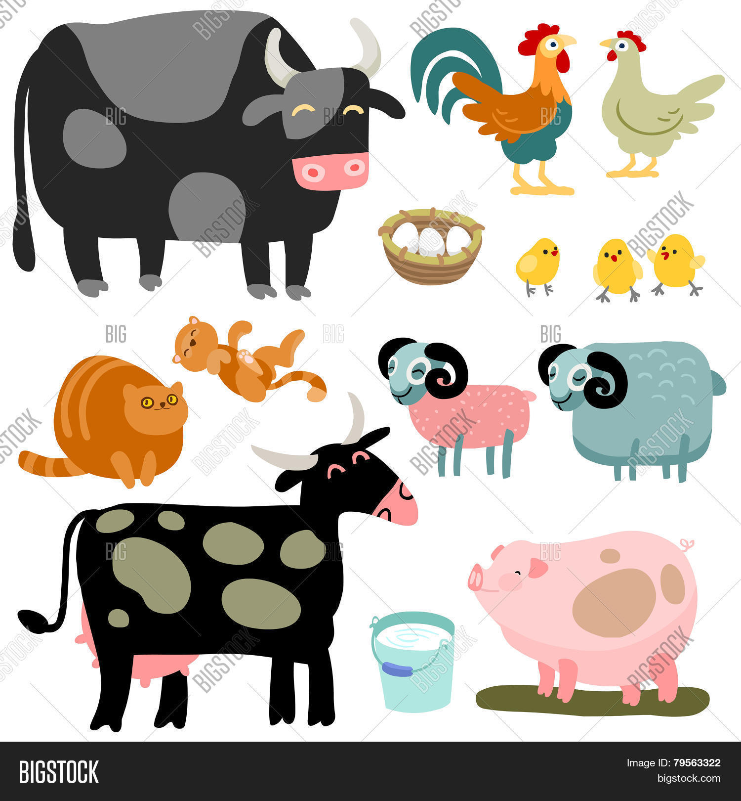 Cartoon Domestic Vector & Photo (Free Trial) | Bigstock