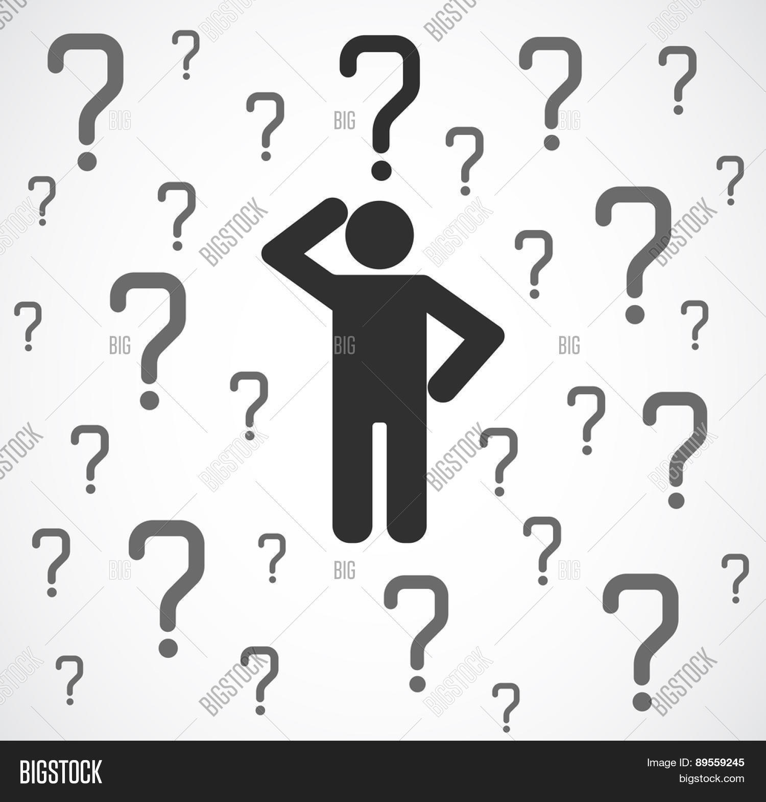 Icon Person Question Vector & Photo (Free Trial) | Bigstock
