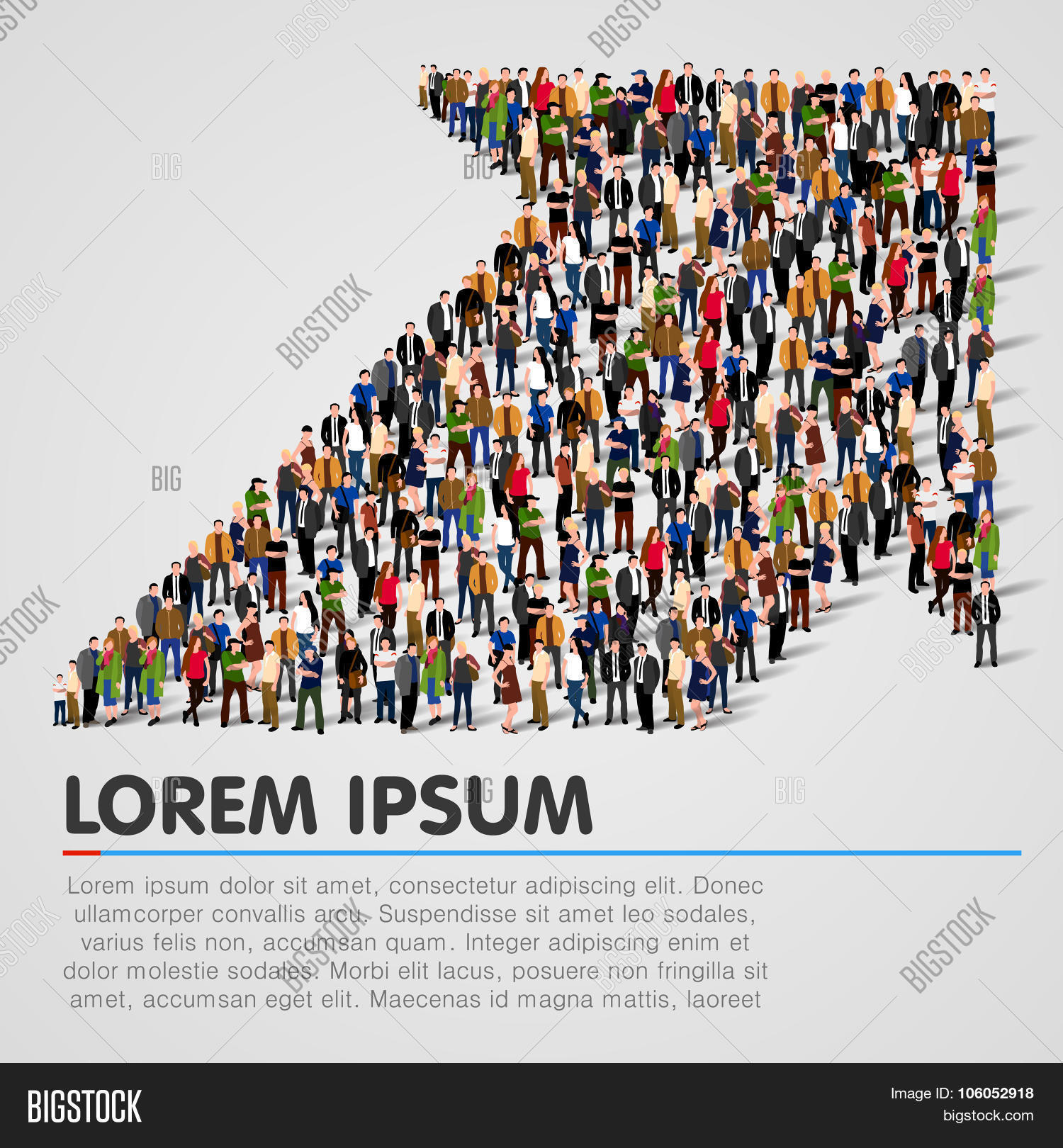Crowded People Vector Vector & Photo (Free Trial) | Bigstock