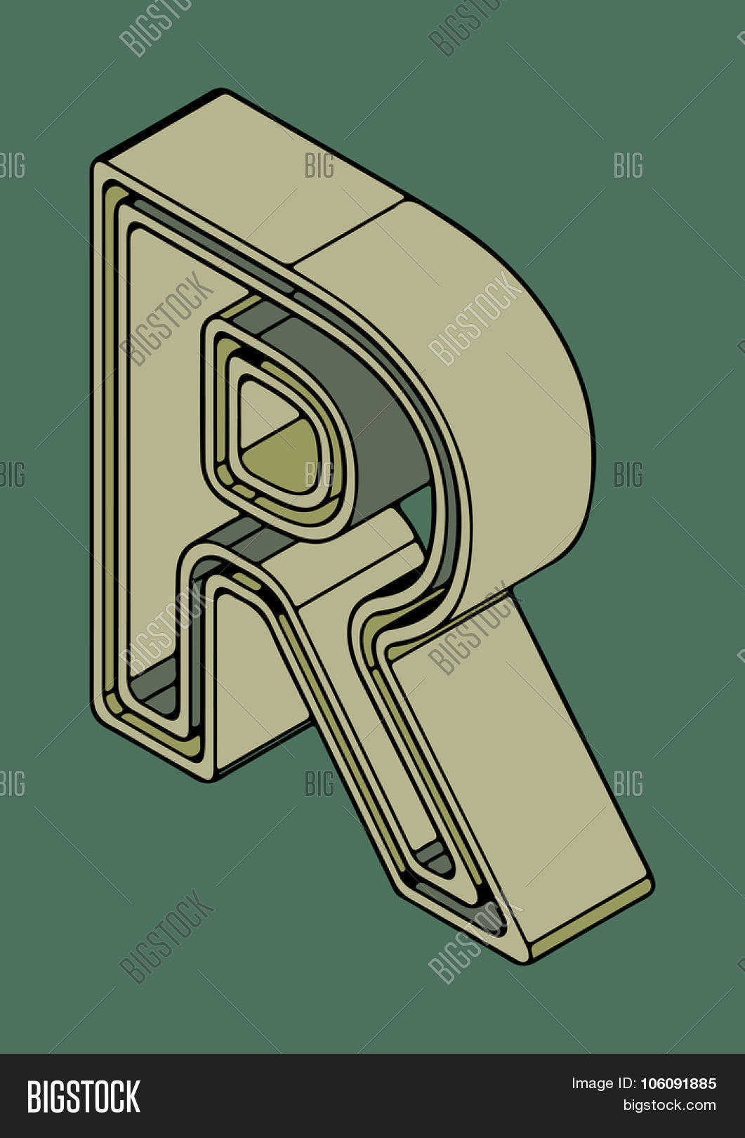 3D Alphabet, Vector Vector & Photo (Free Trial) | Bigstock