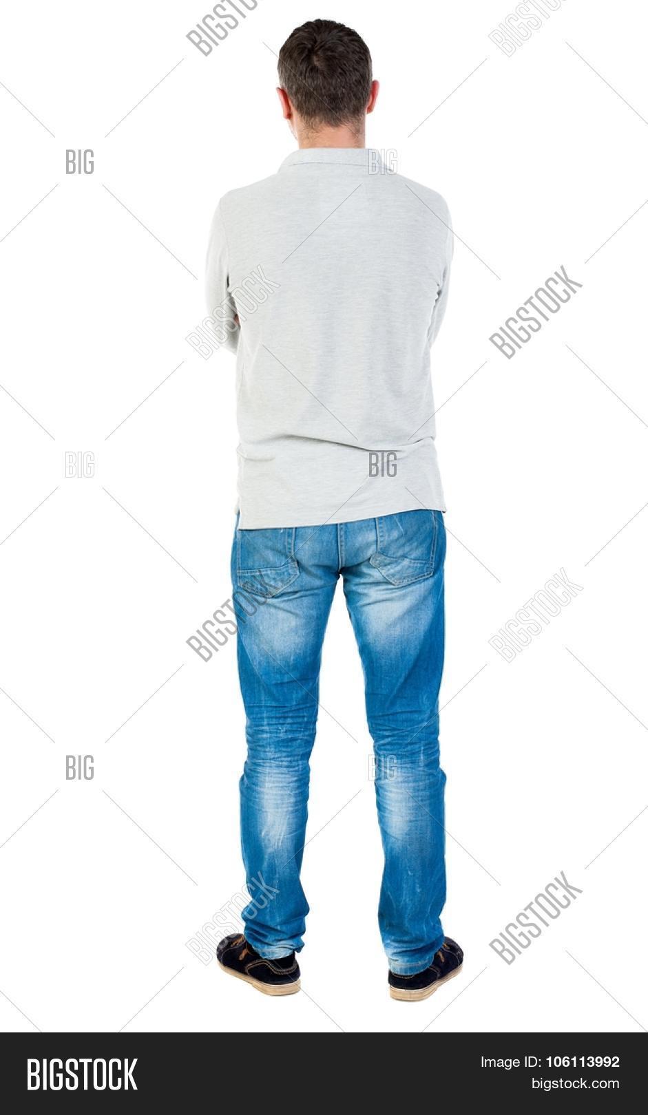 Back View Man Jeans Image And Photo Free Trial Bigstock