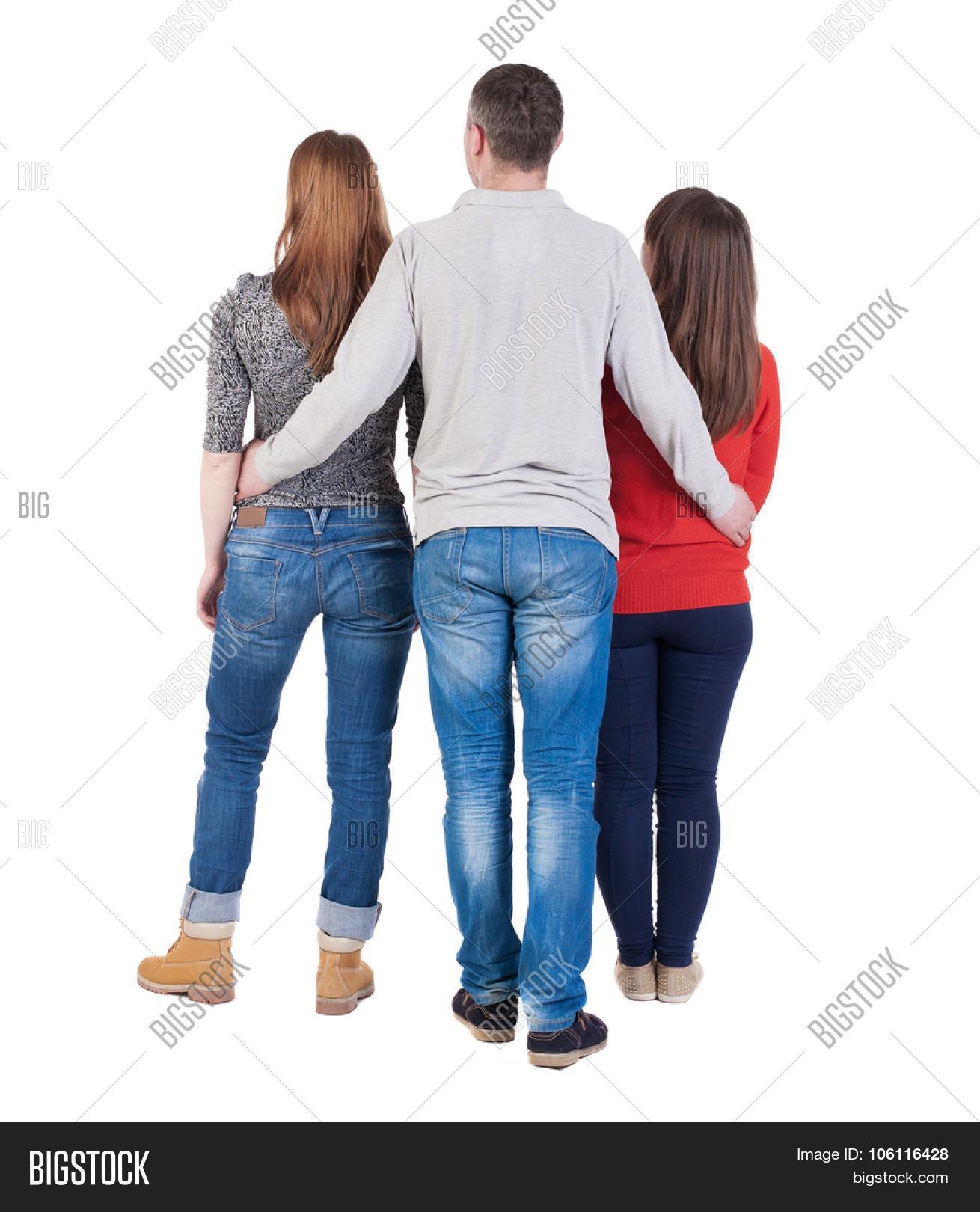 Back View Three Image & Photo (Free Trial) | Bigstock