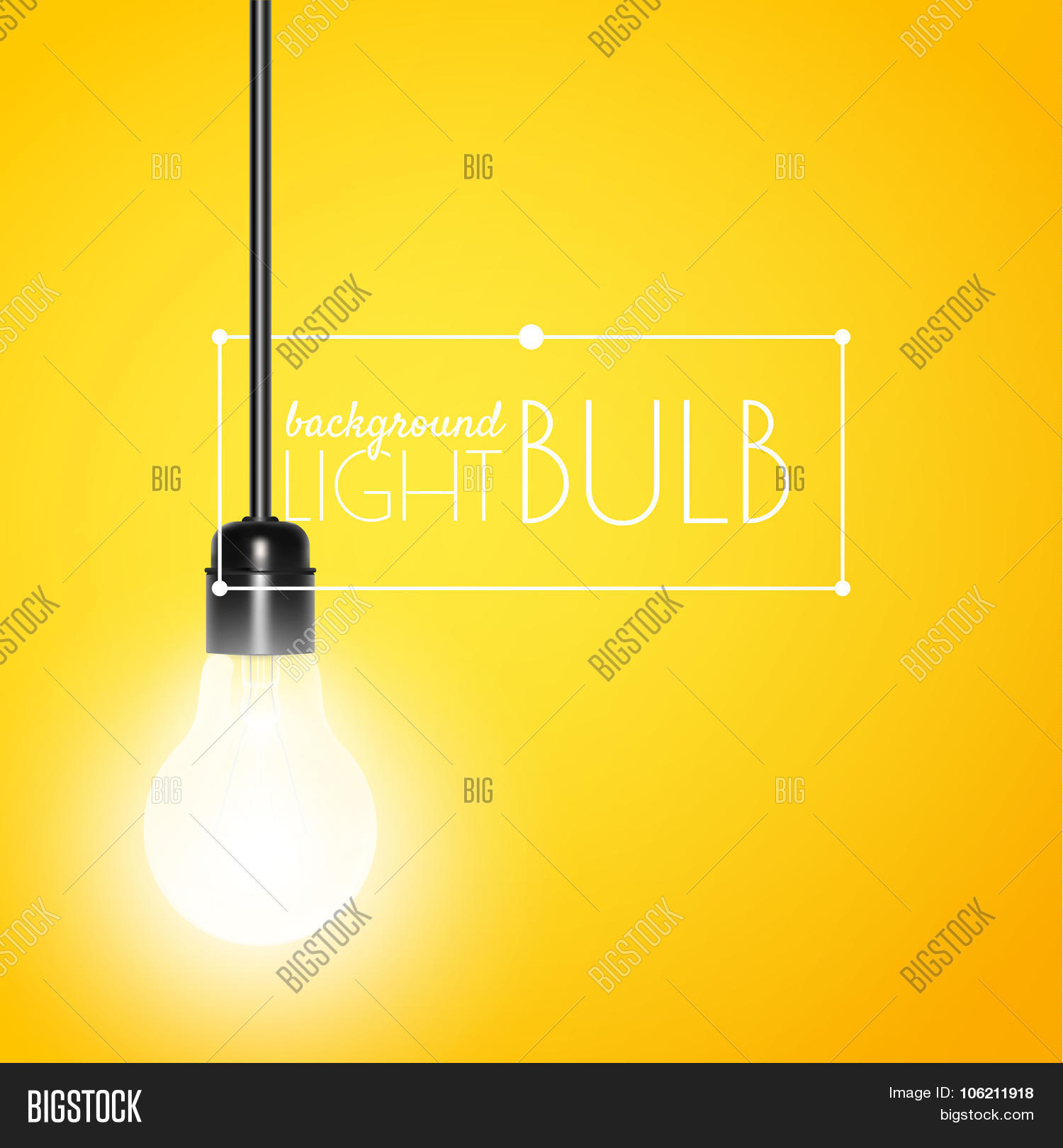 Shining Light Bulb On Vector & Photo (Free Trial) | Bigstock