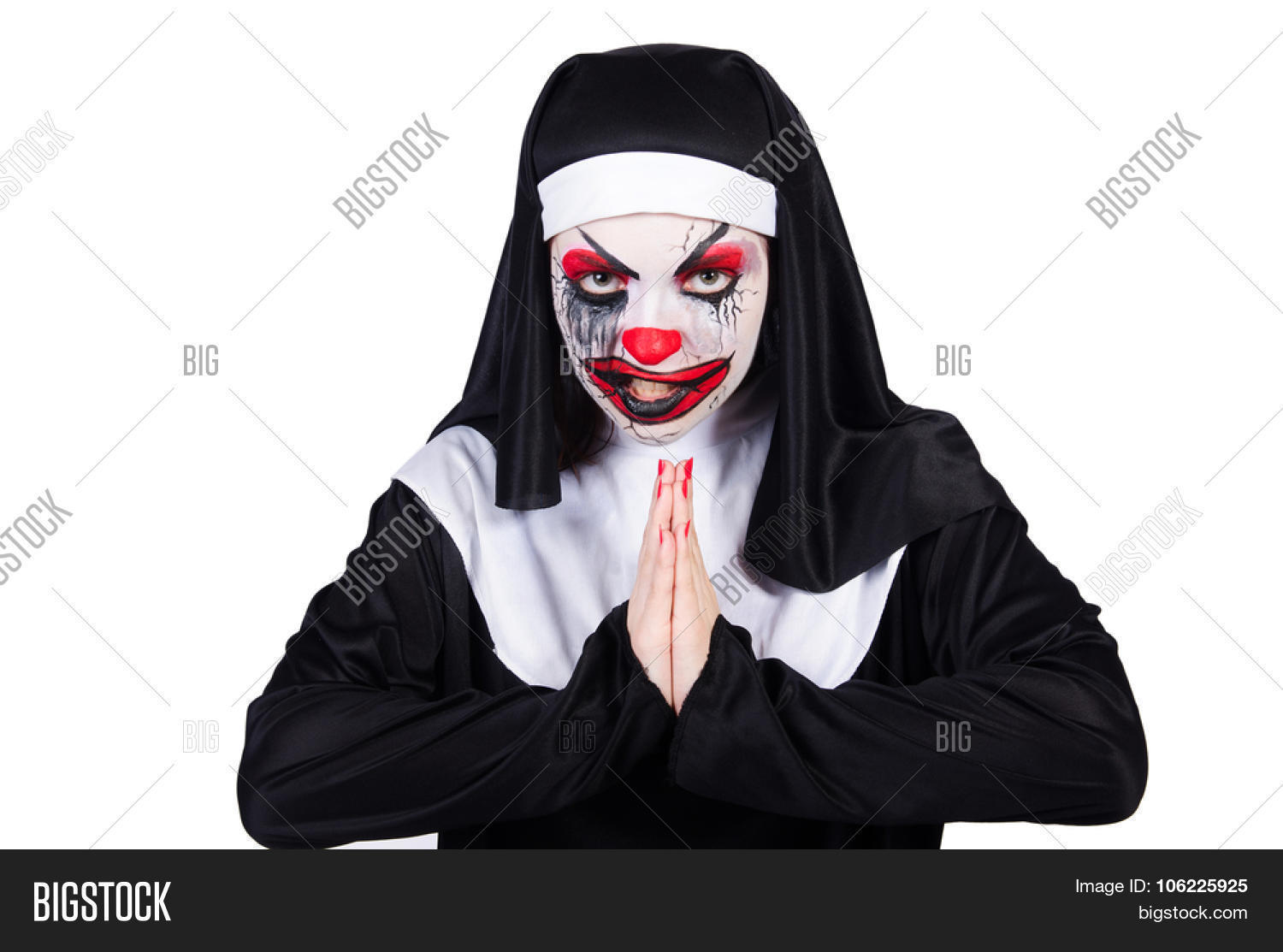 Scary Nun Halloween Image And Photo Free Trial Bigstock