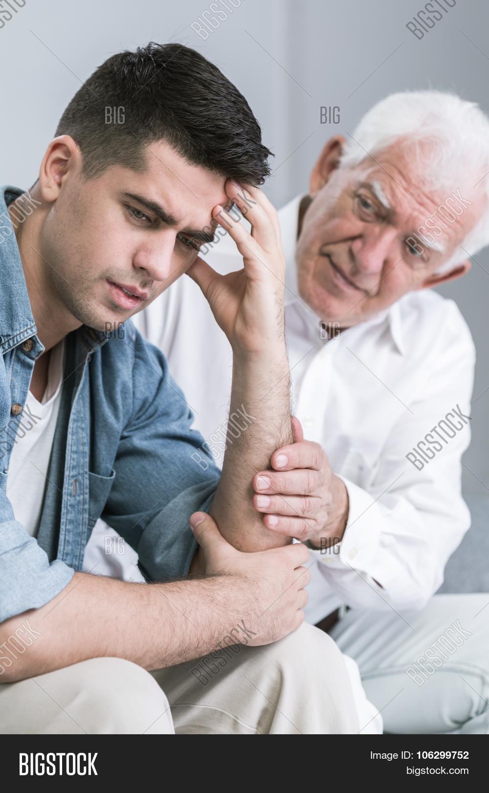 Father Comforting His Image & Photo (Free Trial) | Bigstock