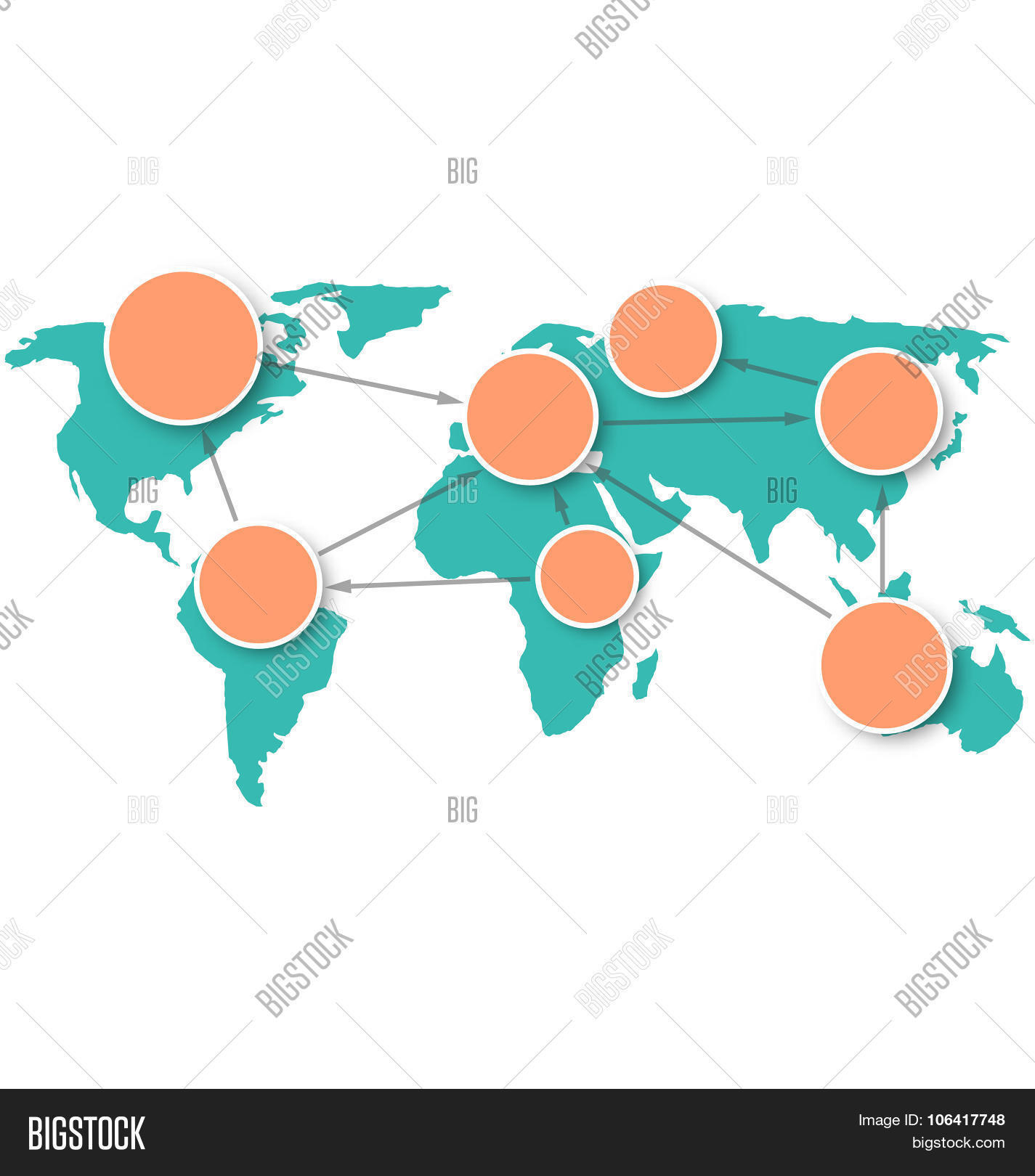World Map Circle Vector & Photo (Free Trial) | Bigstock