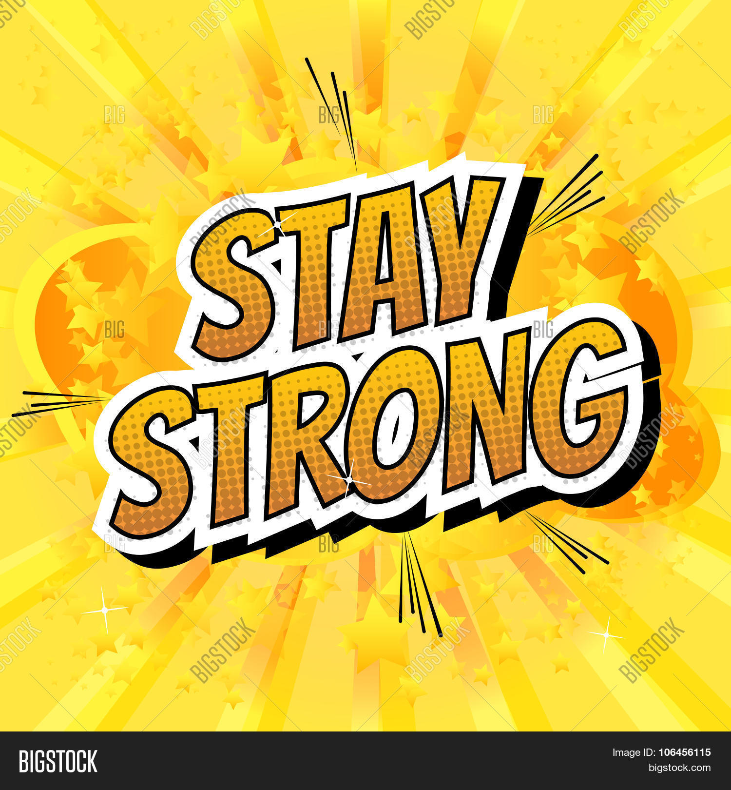 Stay Strong - Comic Vector & Photo (Free Trial) | Bigstock