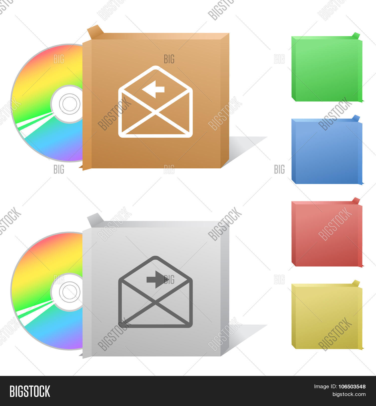 Mail Left Arrow. Box Image & Photo (Free Trial) | Bigstock