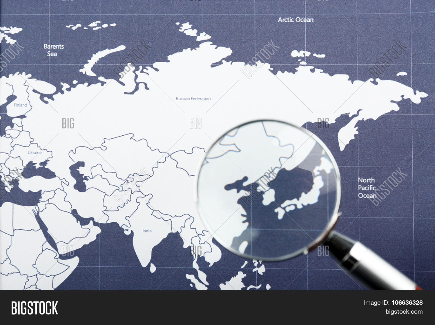 World Map Magnifying Image & Photo (Free Trial) | Bigstock