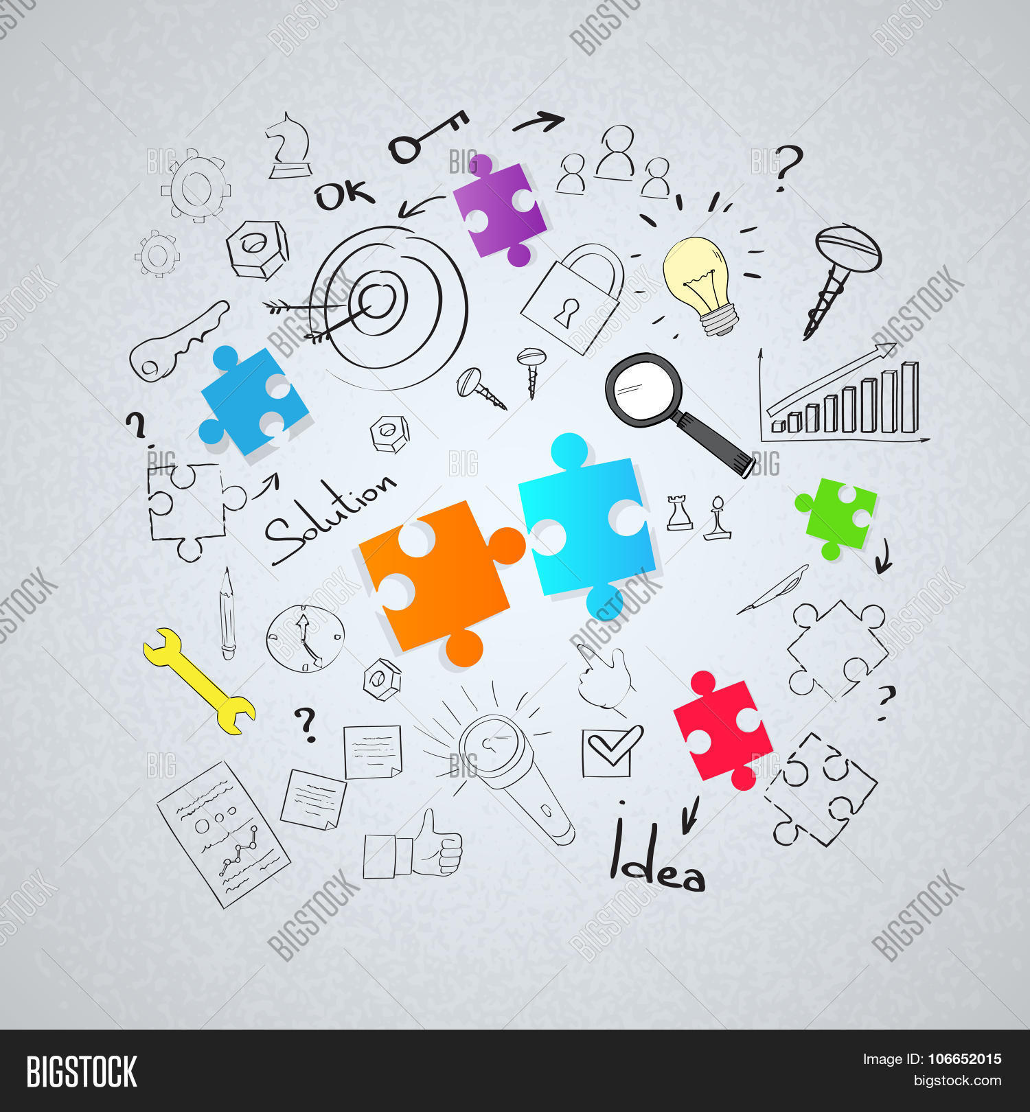 Puzzle Piece Concept Vector & Photo (Free Trial) | Bigstock
