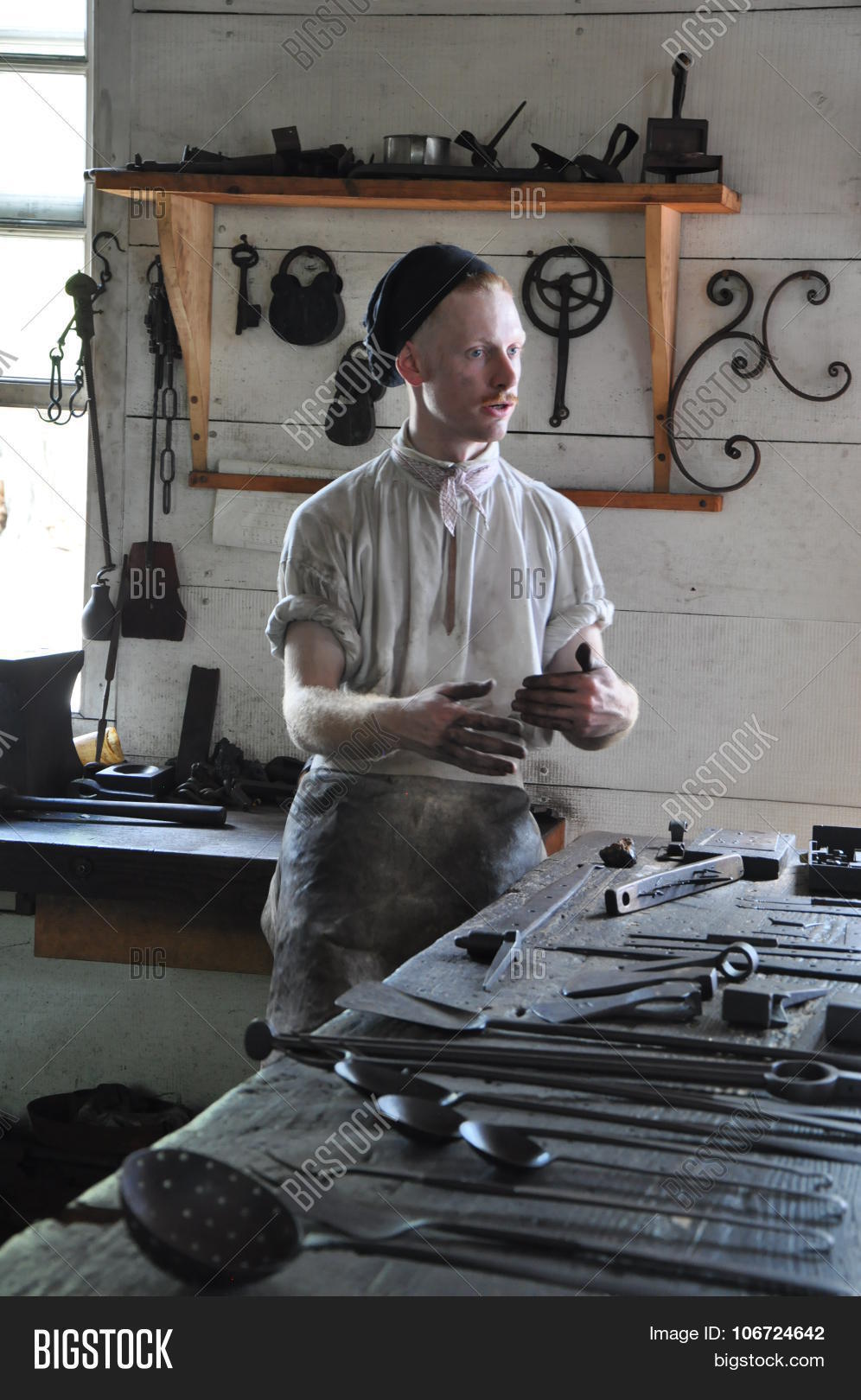 Blacksmith Colonial Image & Photo (Free Trial) | Bigstock
