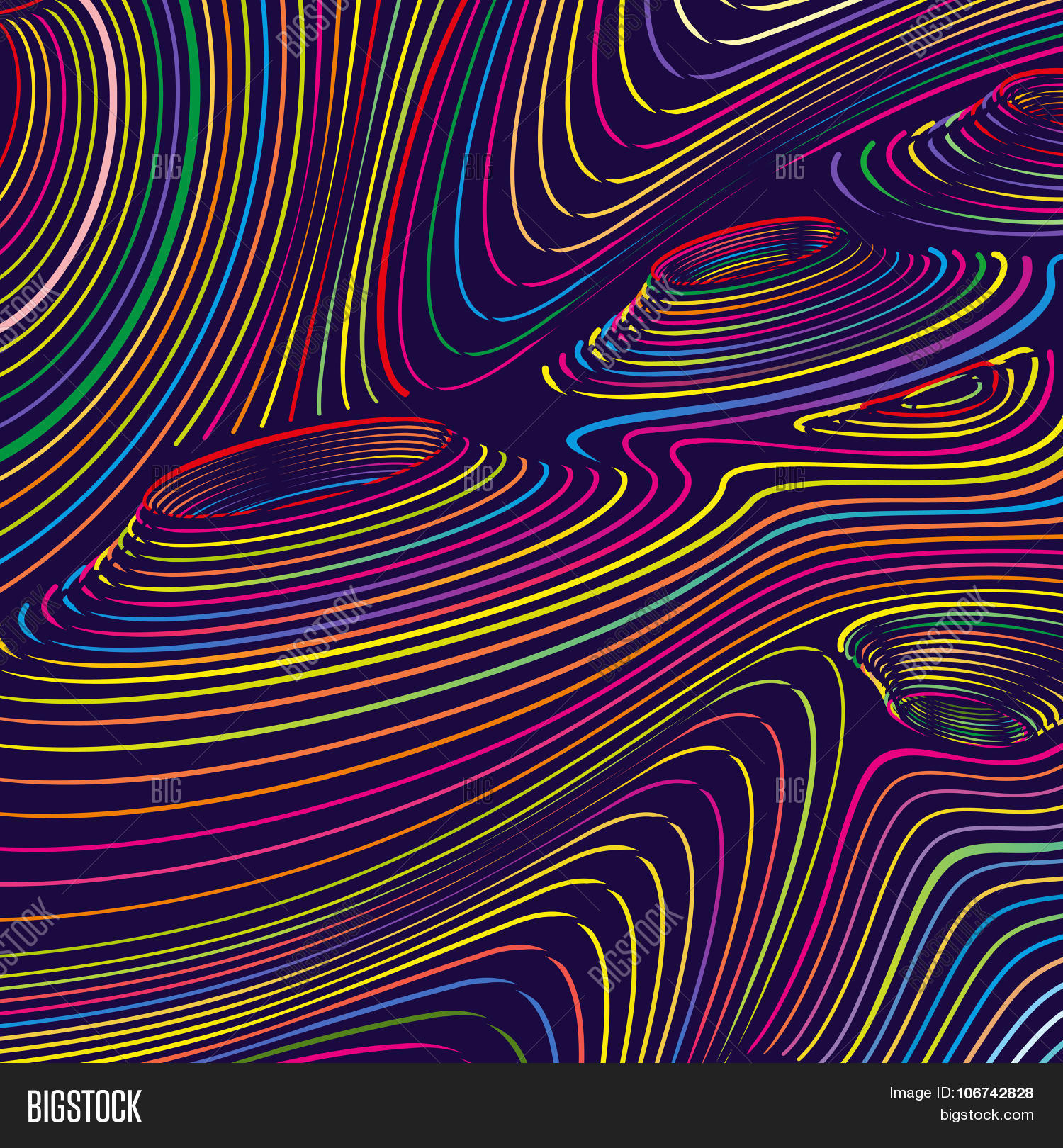 Wavy Color Line Vector & Photo (Free Trial) | Bigstock