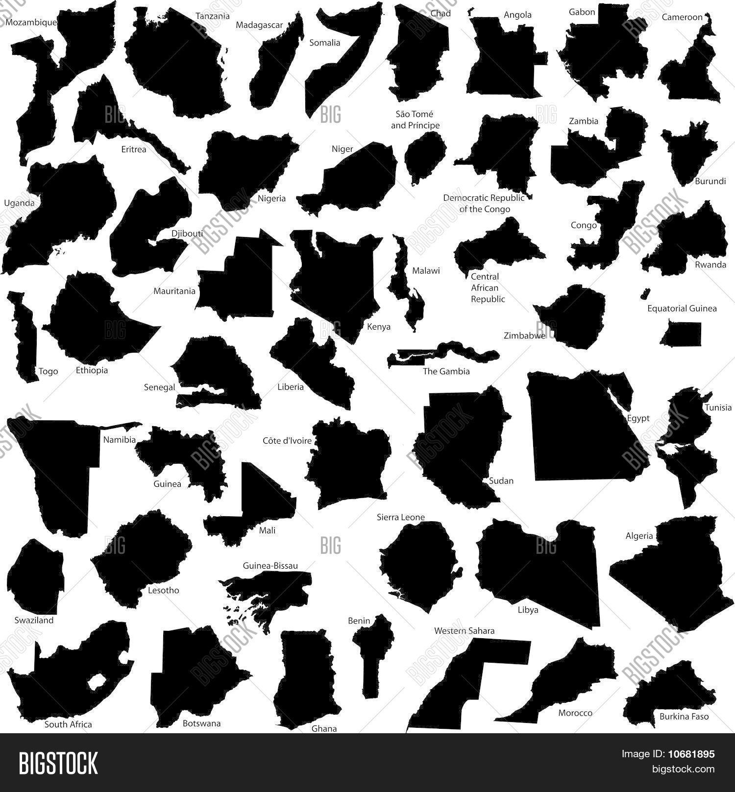 Set Africa Countries Vector & Photo (Free Trial) | Bigstock