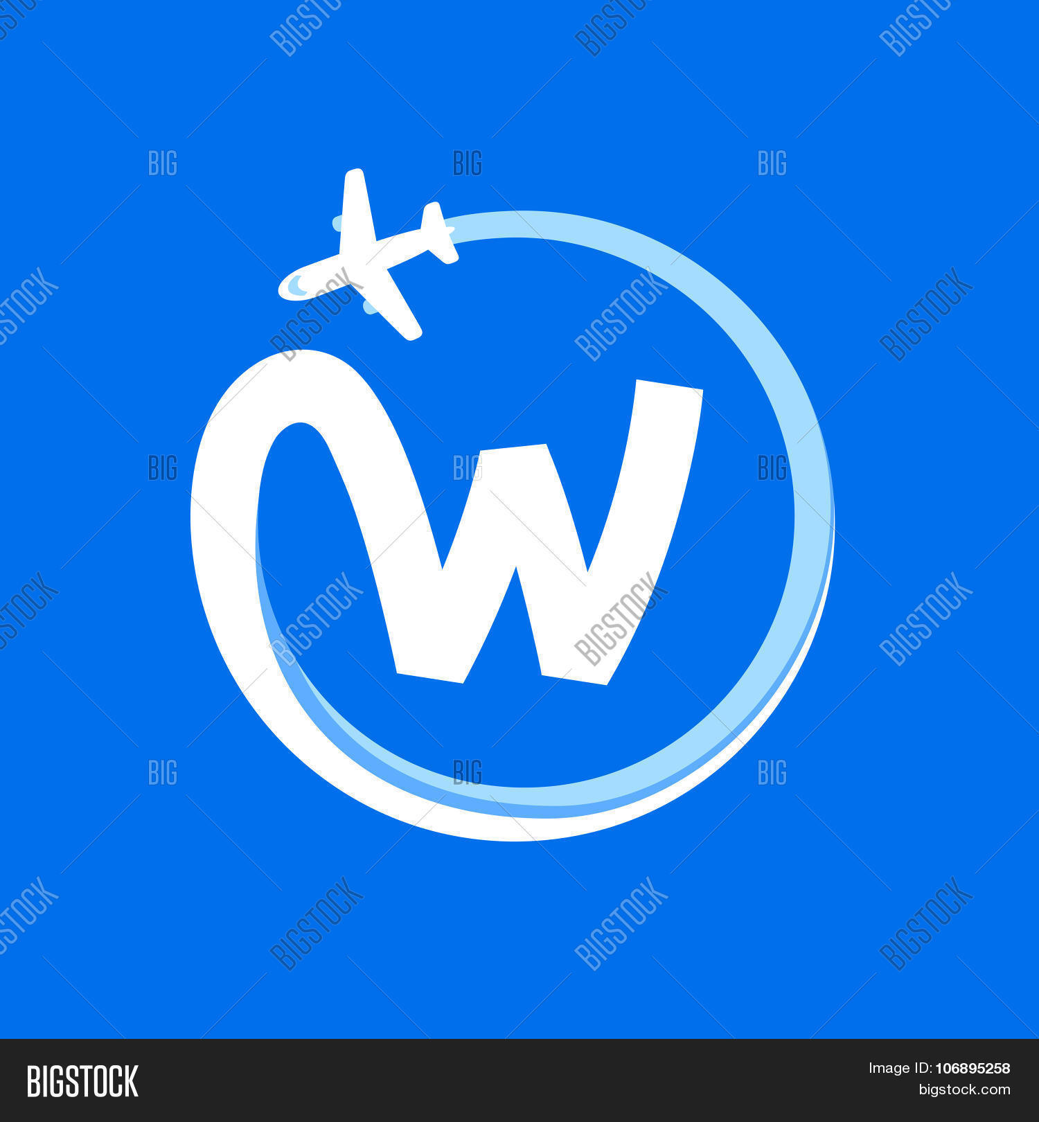 W Letter Airline Vector & Photo (Free Trial) | Bigstock