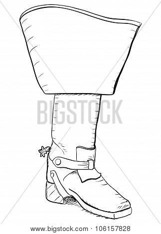Old Style Boot Spurs Vector & Photo (Free Trial) | Bigstock