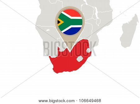 South Africa On World Vector & Photo (Free Trial) | Bigstock