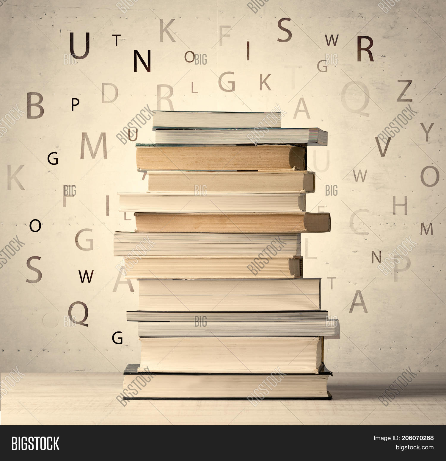 Books Flying Letters Image & Photo (Free Trial) | Bigstock