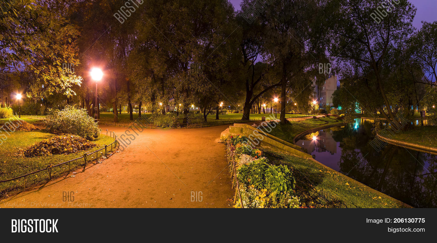 Panoramic Night View Image & Photo (Free Trial) | Bigstock