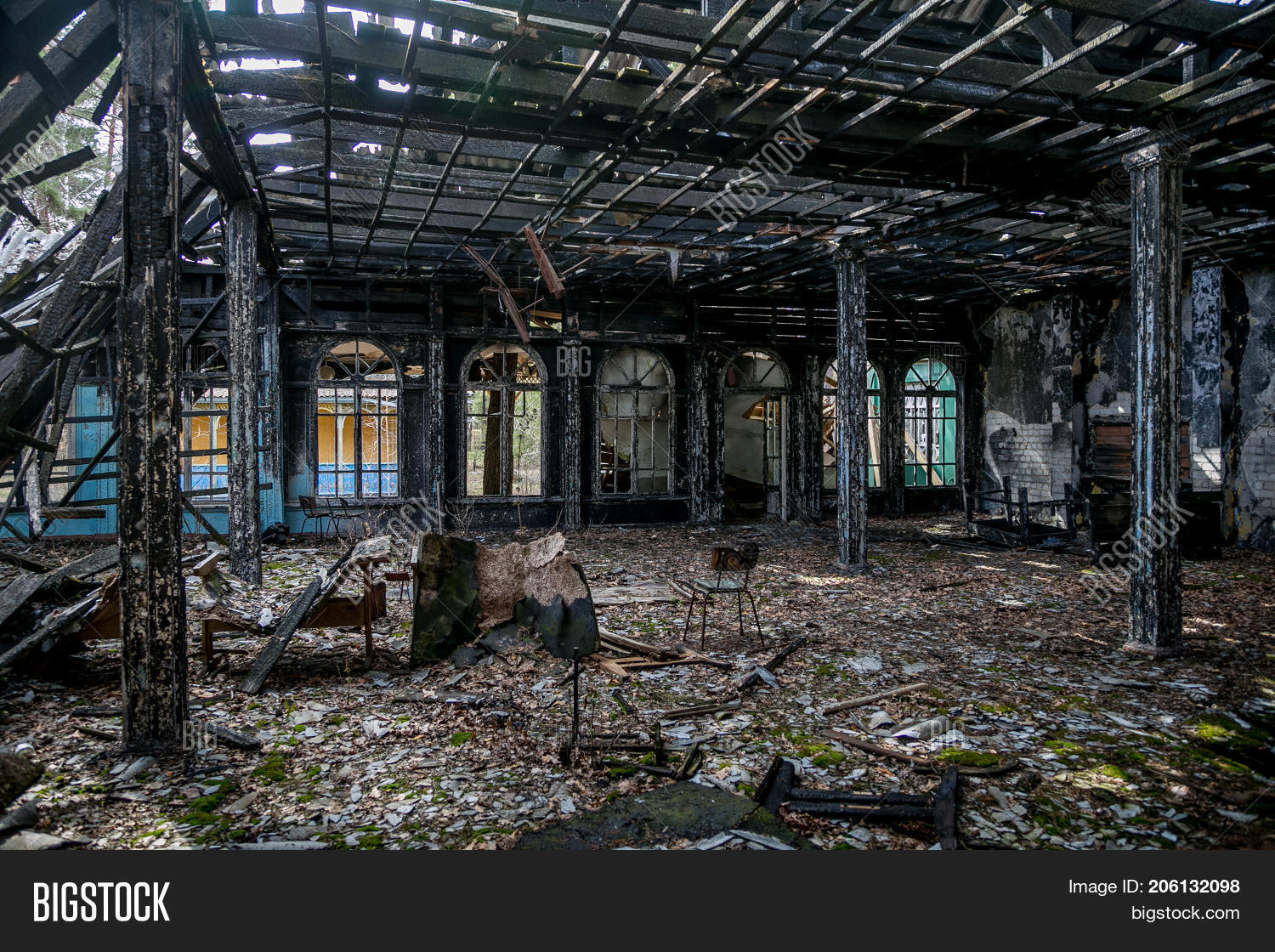 Burned Ruins Mansion Image & Photo (Free Trial) | Bigstock