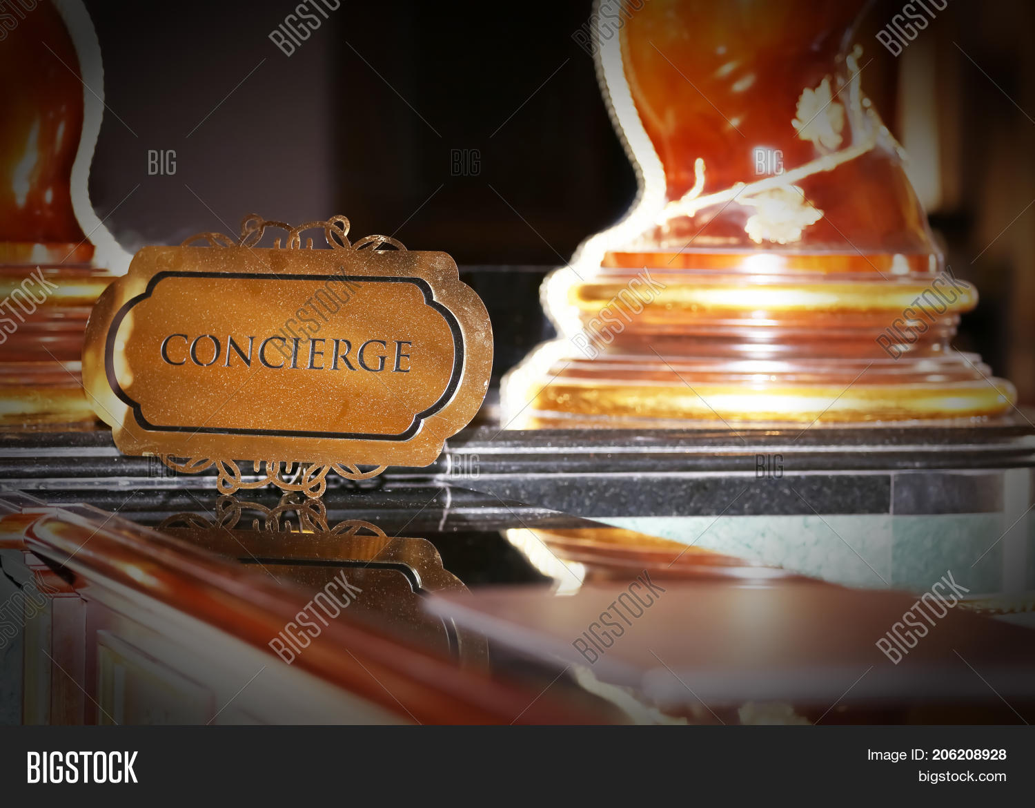 Concierge Sign On Image & Photo (Free Trial) | Bigstock