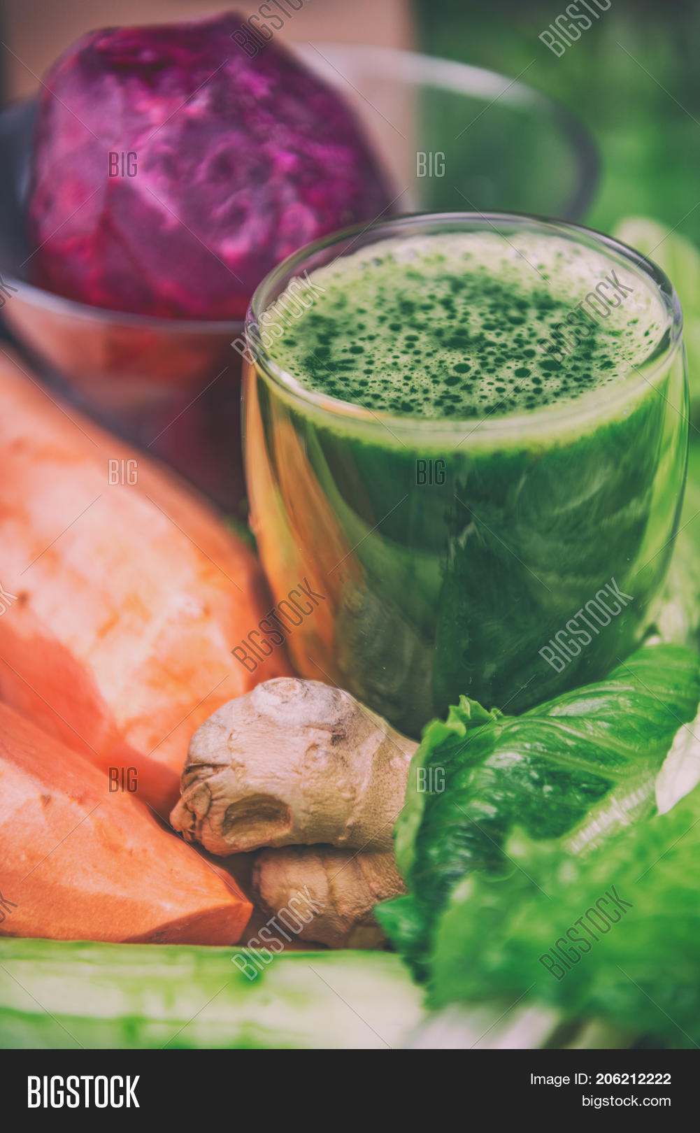 Green Vegetable Juice Image & Photo (Free Trial) | Bigstock