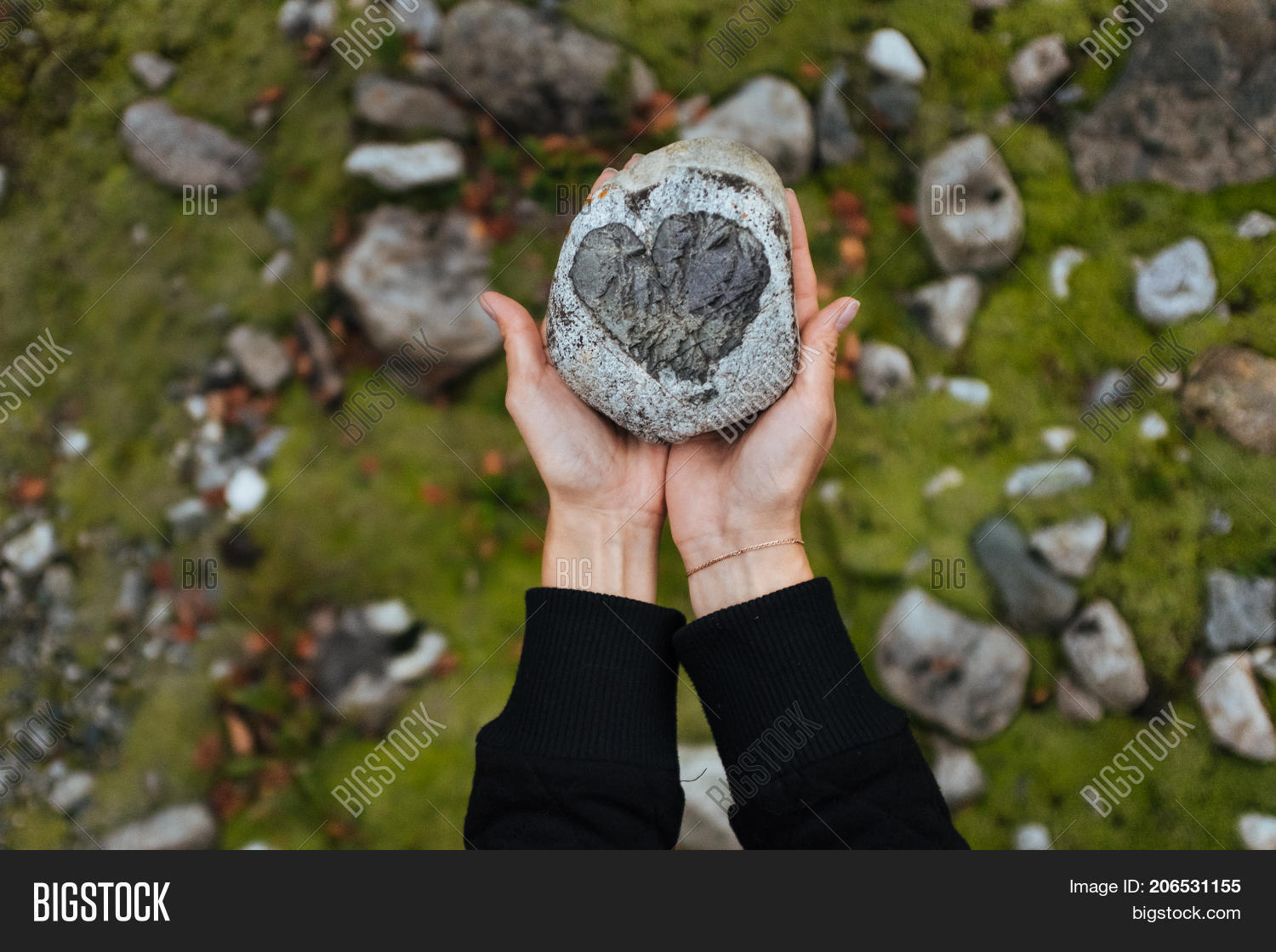 Girl Holding Rock Image & Photo (Free Trial) | Bigstock