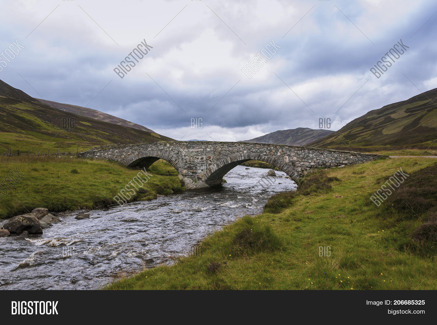 Old Stone Bridge Over Image & Photo (Free Trial) | Bigstock