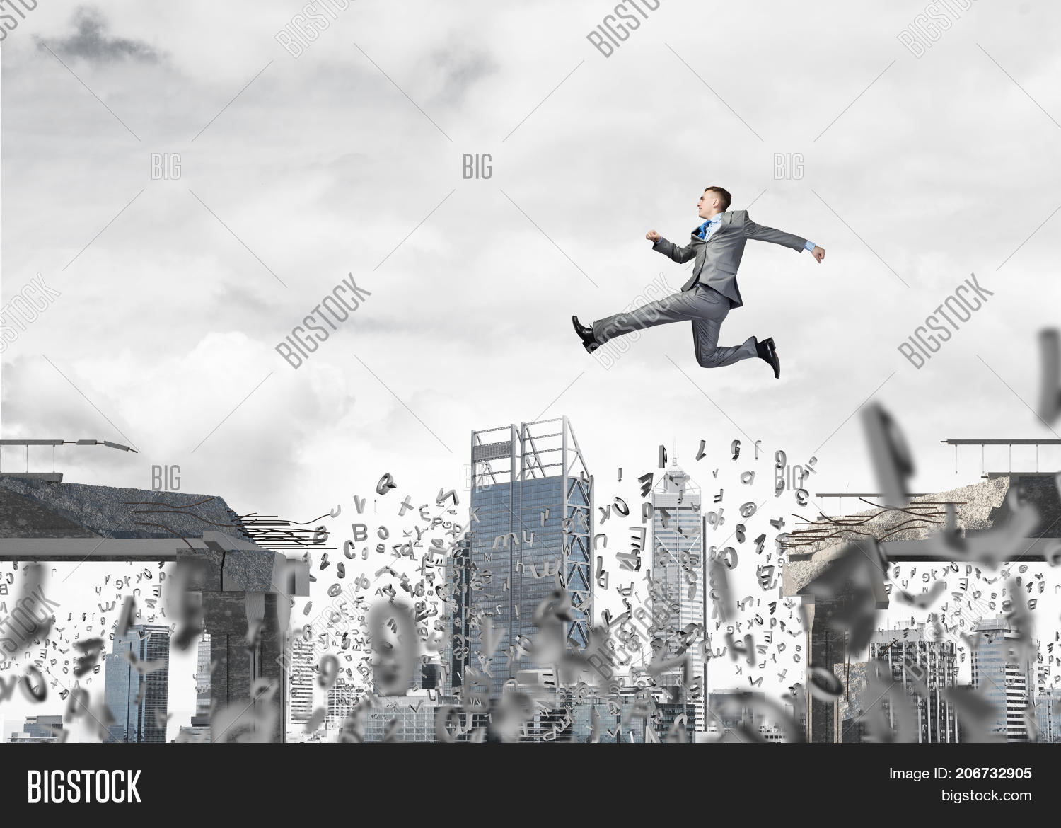 Businessman Jumping Image & Photo (Free Trial) | Bigstock