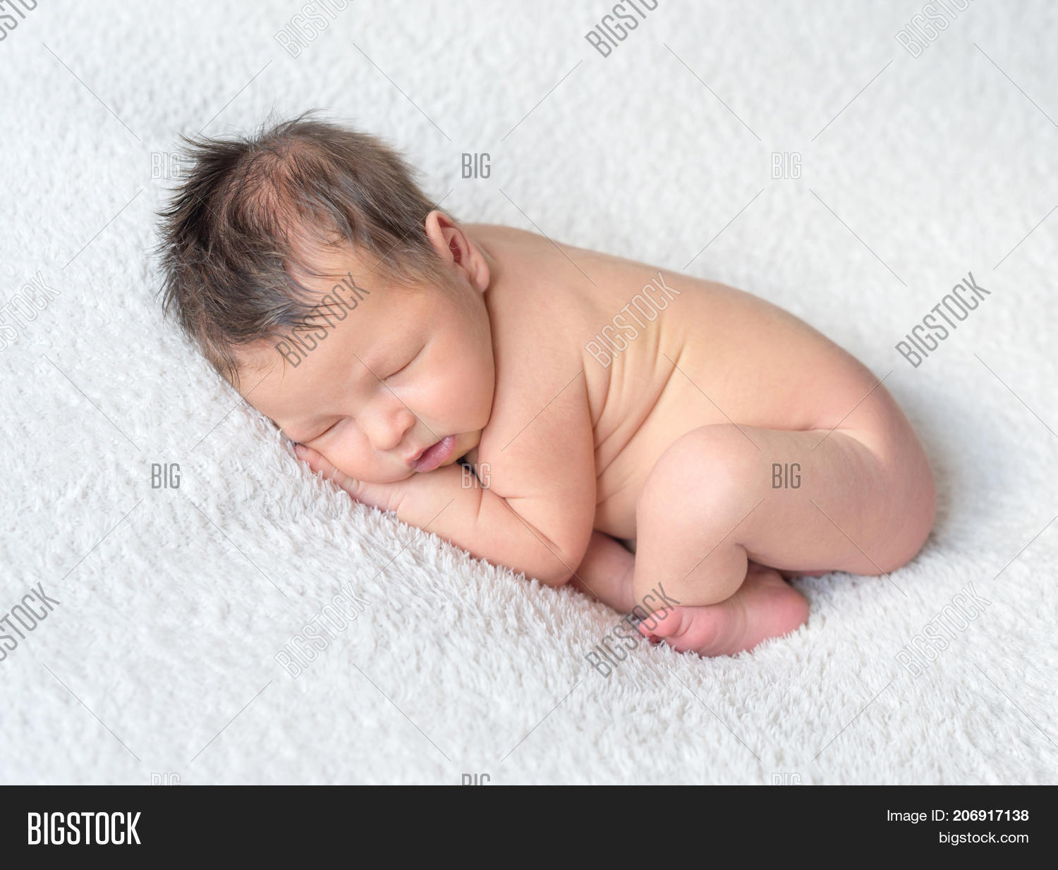 Sweet Sleeping Newborn Image Photo Free Trial Bigstock