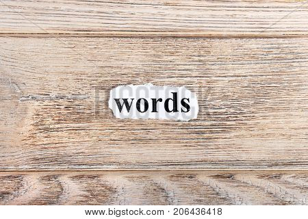 Words Text On Paper. Image & Photo (Free Trial) | Bigstock