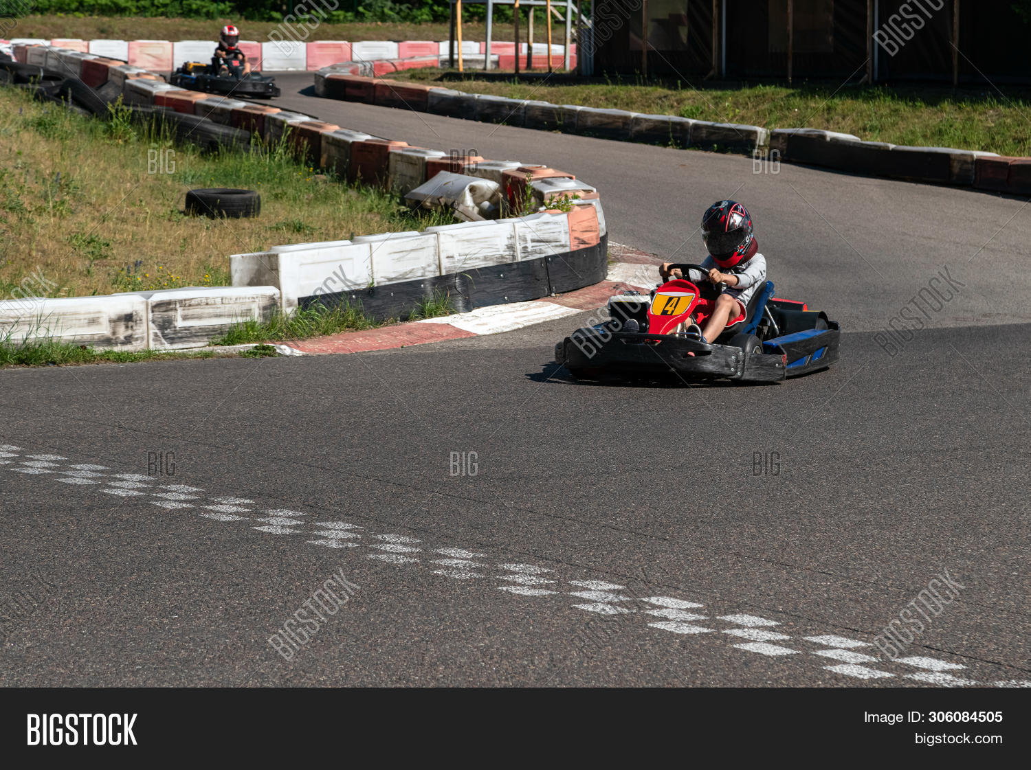 Young Racer Go-kart Image & Photo (Free Trial) | Bigstock
