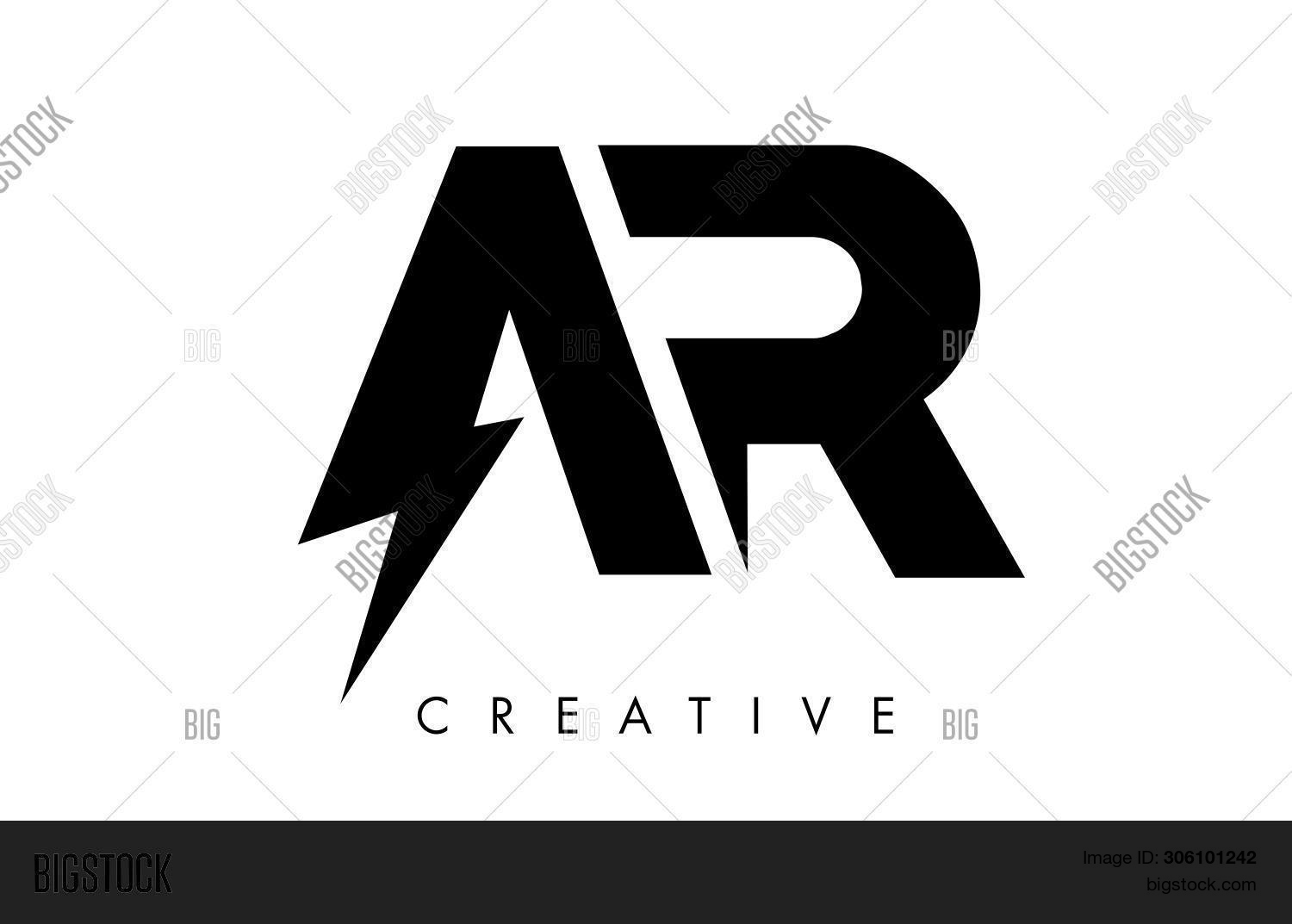 Ar Letter Logo Design Vector & Photo (Free Trial) | Bigstock